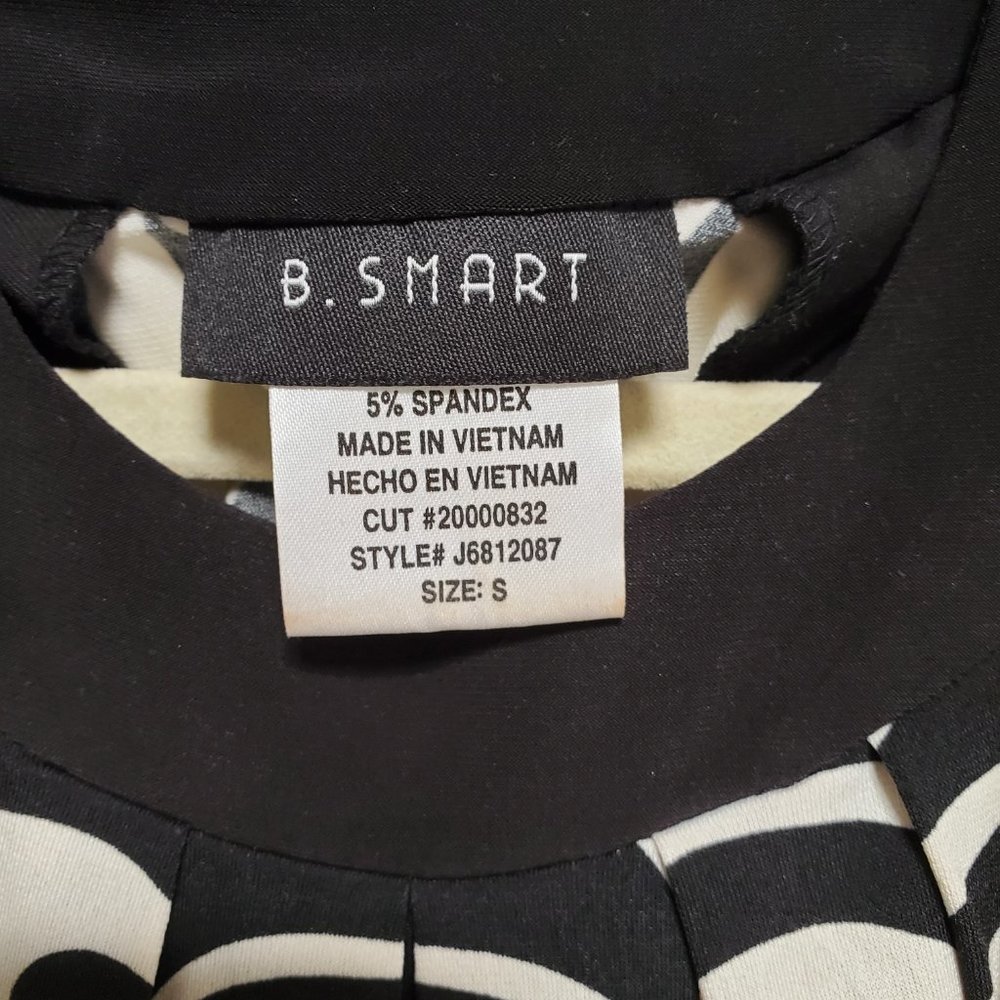 B. Smart Black White Halter Dress - Gem